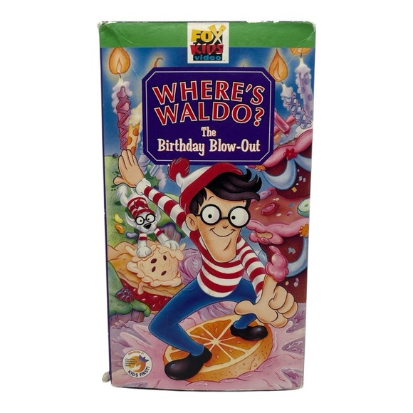 Design | Wheres Waldo The Birthday Blowout Vhs 1997 Rare | Poshmark